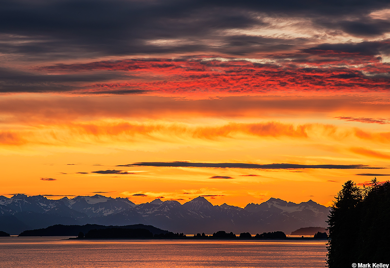 Summer Solstice Sunset Juneau Alaska Image 2893Mark Kelley Mark
