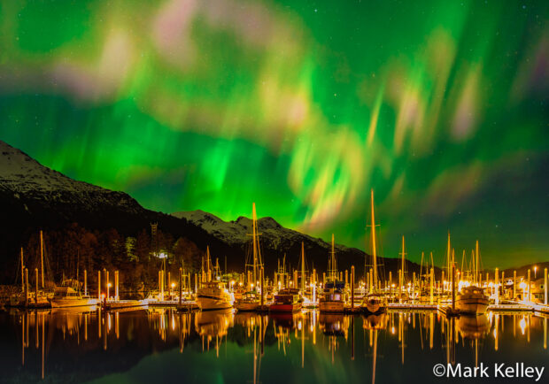 Northern Lights, Douglas, Alaska #3426 | Mark Kelley Photography